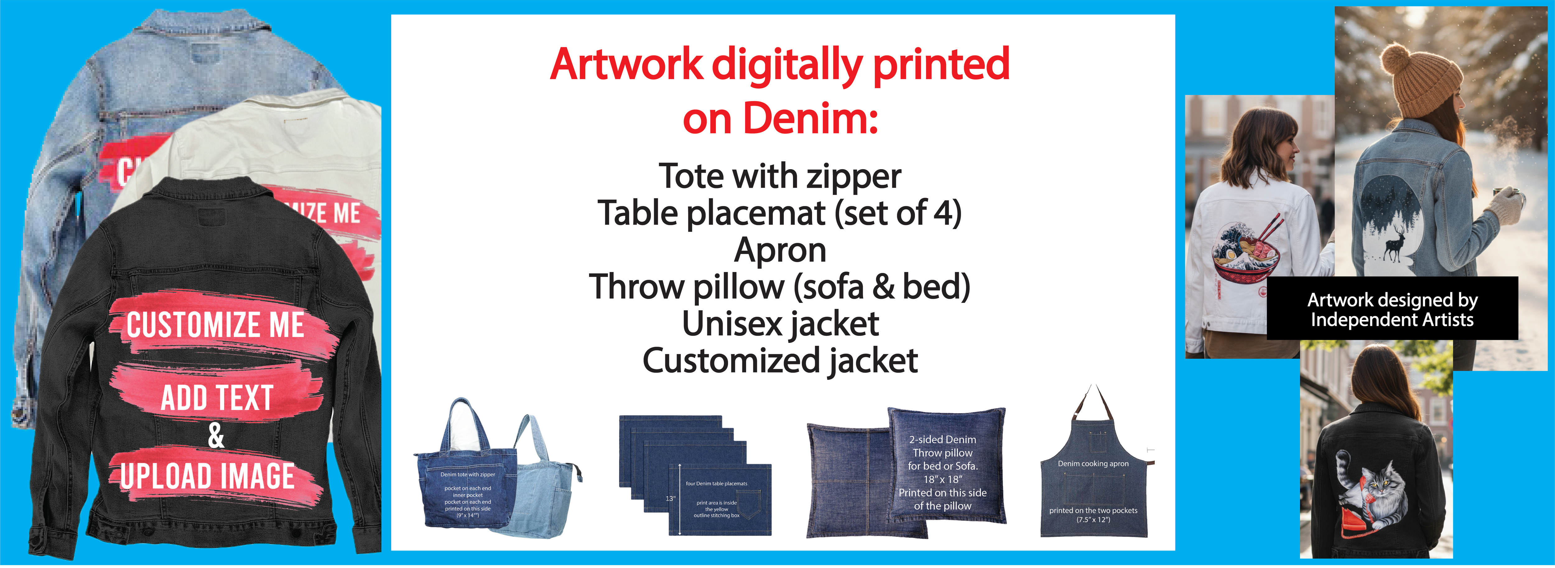 Denim INK - Custom printed Denim Jackets in about a week